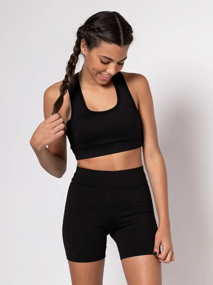 Kit Top Lycra E Calça Legging Day By Day Teen - Kit Top Lycra E Calça ...
